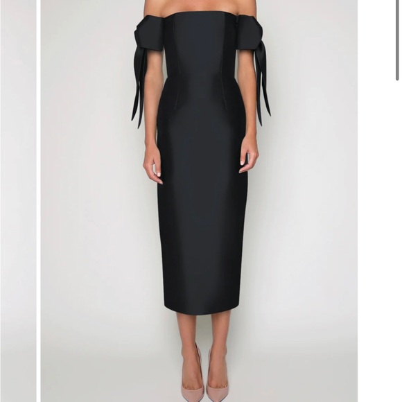 Alexia Maria | Dresses | Alexia Maria Isabella Silk And Wool Midi Dress ...